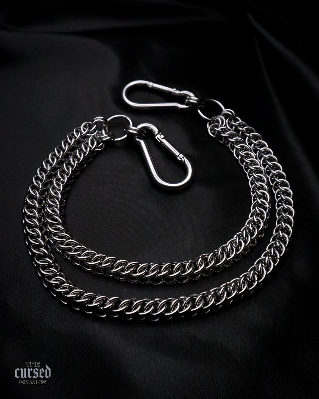 Double Trouble Chain - Chaîne de pantalon en acier inoxydable – The Cursed Chains