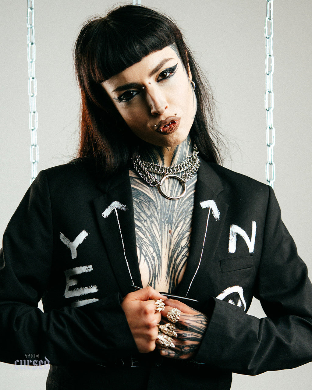 "Choke Me Daddy" Choker - Collier étrangleur bdsm en acier inoxydable ...
